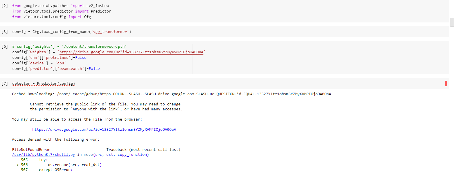 Couldn't download the weights for vietocr config · Issue #79 · pbcquoc/vietocr · GitHub