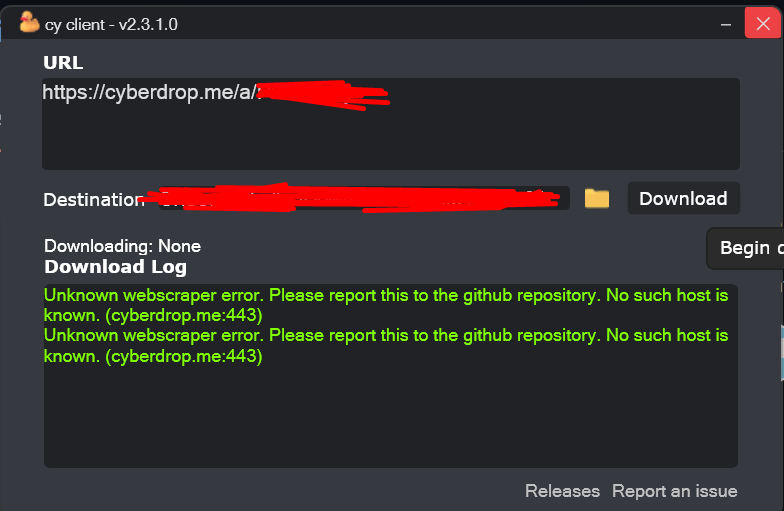 Unknown webscraper error · Issue #78 · izqalan/cy-client · GitHub