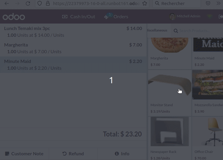 160 Pointofsale Frontend No Auto Scroll Down When Adding Many