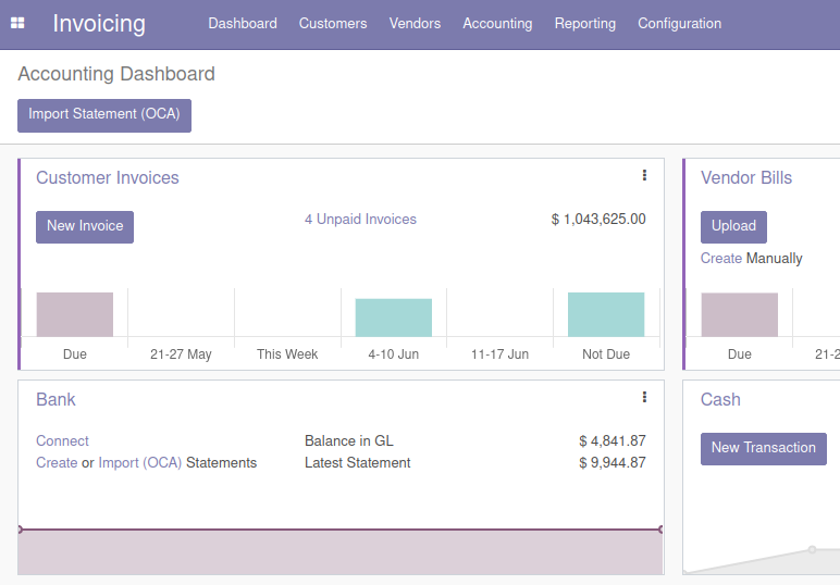 140 Accountstatementimport Button Import Statement Oca Only Shown In Debug Mode With