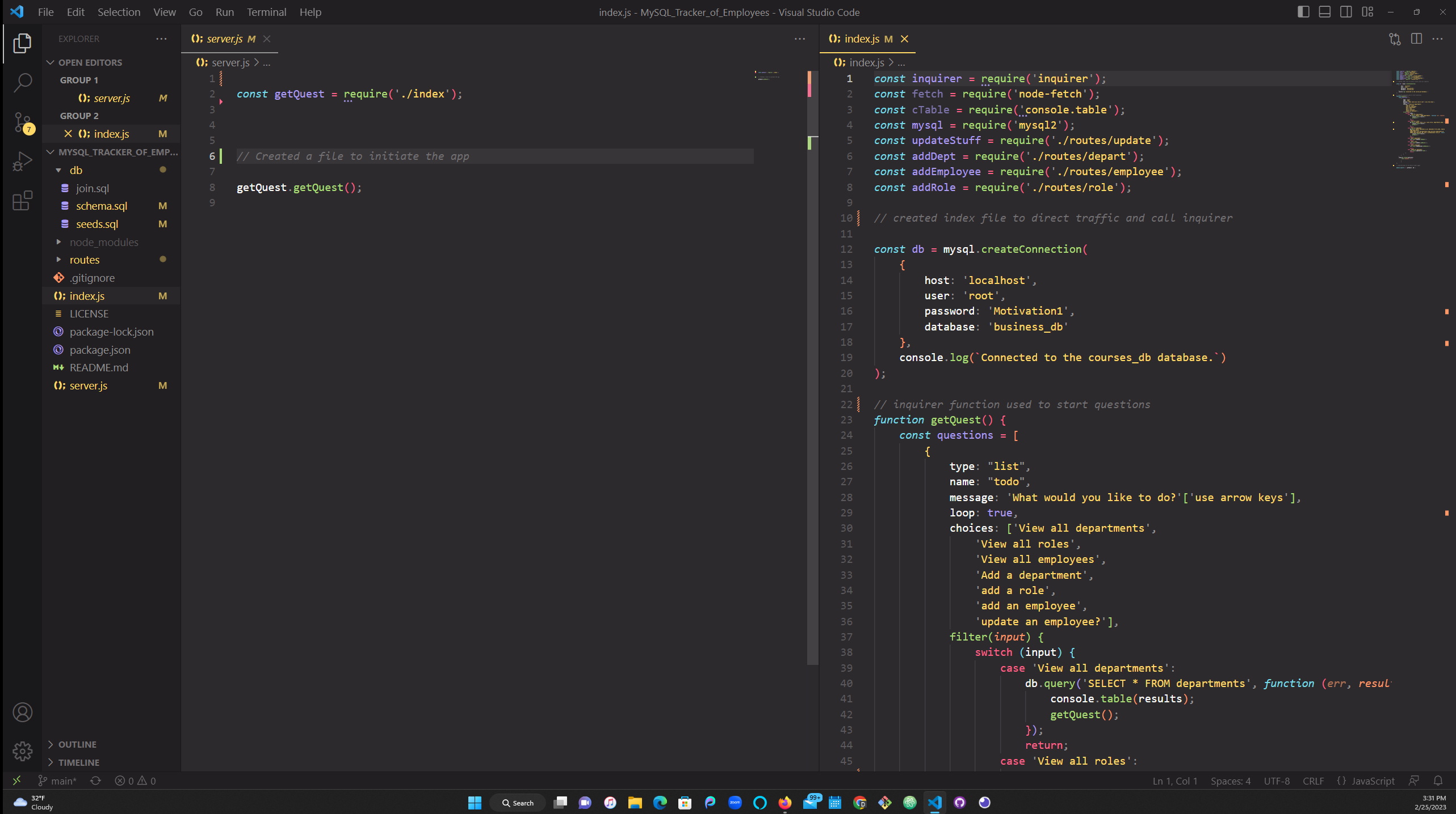 GitHub - gardnerd06/MySQL_Tracker_of_Employees: The goal of this project is to manage a company ...