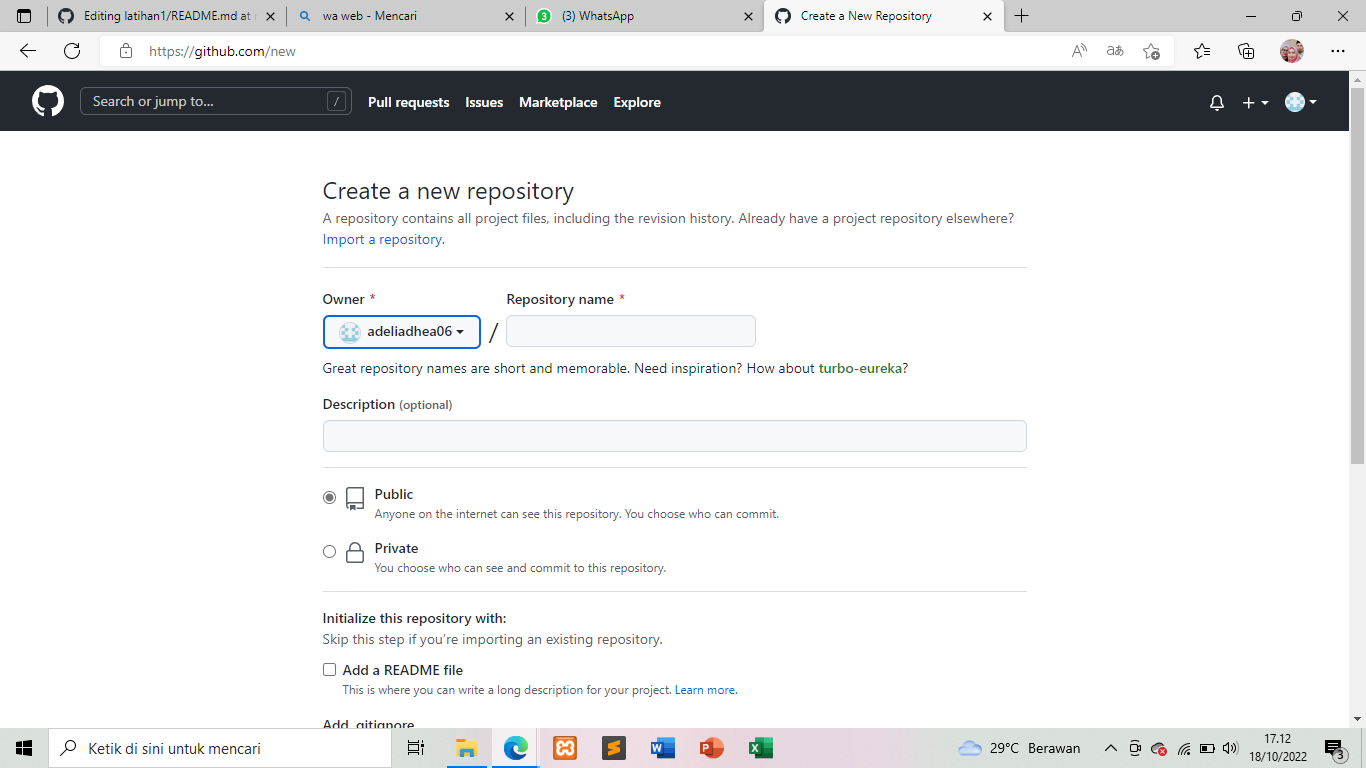 GitHub - dheadwiadelia/latihan1