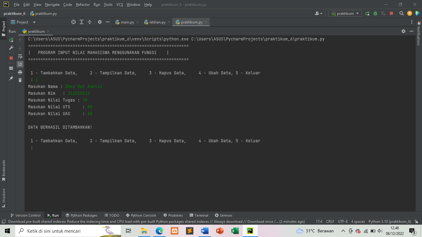 GitHub - dheadwiadelia/praktikum_6
