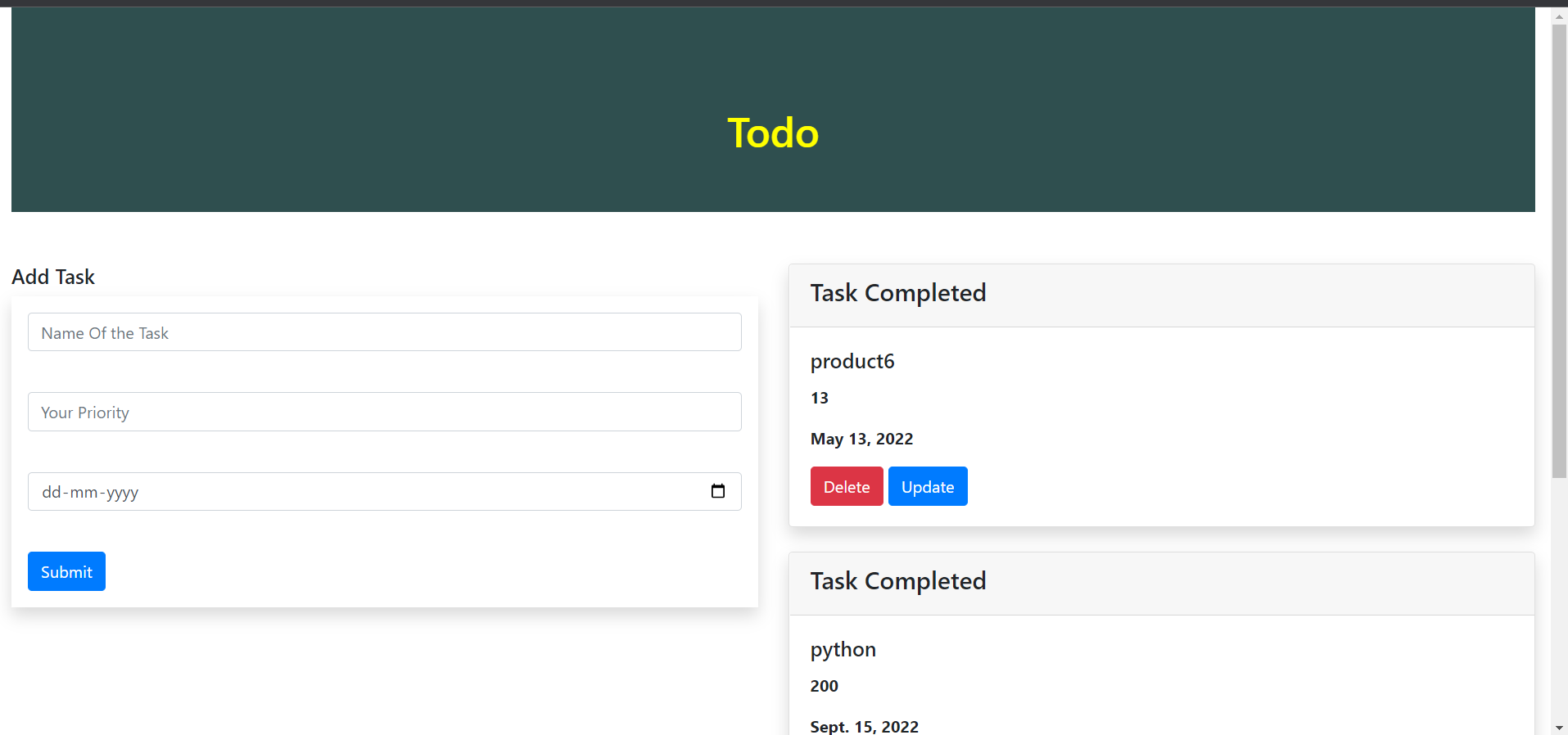 GitHub - shinu11/Todo-project