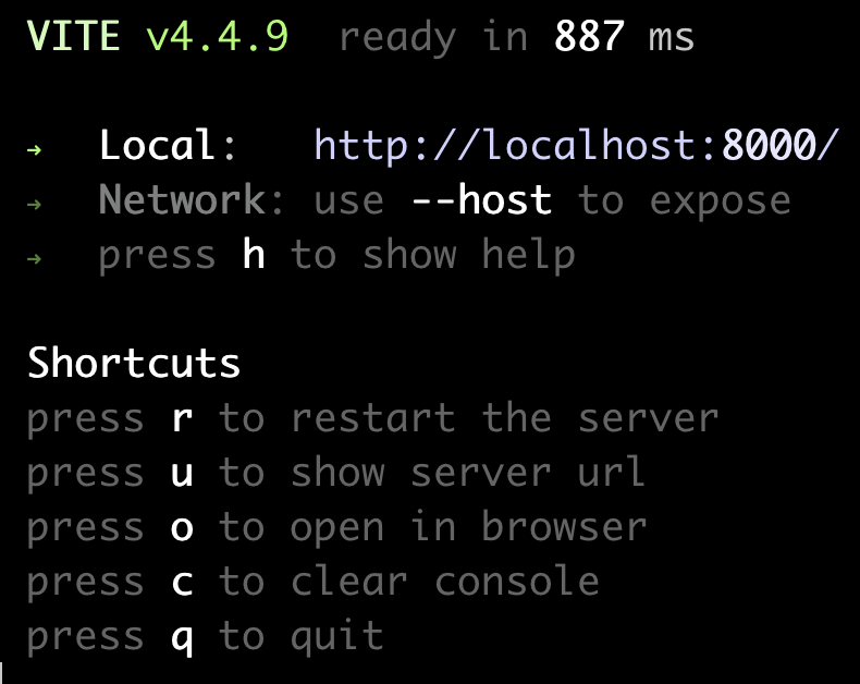 Show shortcuts per default · Issue #14757 · vitejs/vite · GitHub