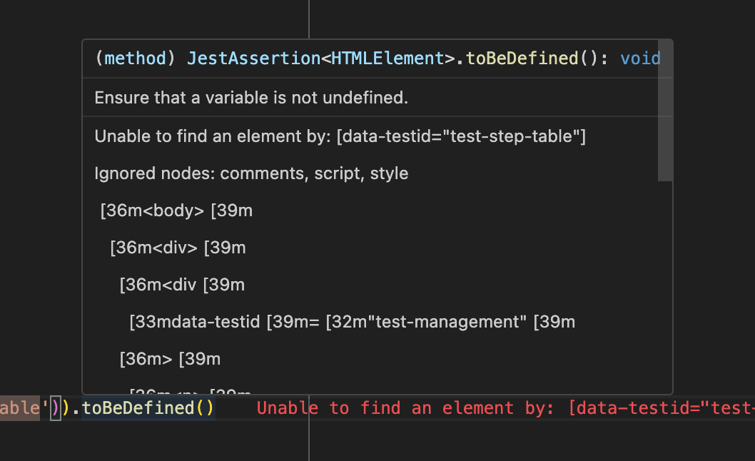 Bad HTML tree shown in error messages · Issue #191 · vitest-dev/vscode ... Bad HTML tree shown in error messages · Issue #191 · vitest-dev/vscode ...
