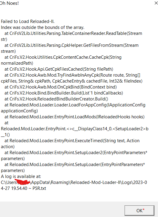 Index was found outside the bounds of the array? · Issue #224 · Reloaded-Project/Reloaded-II ...