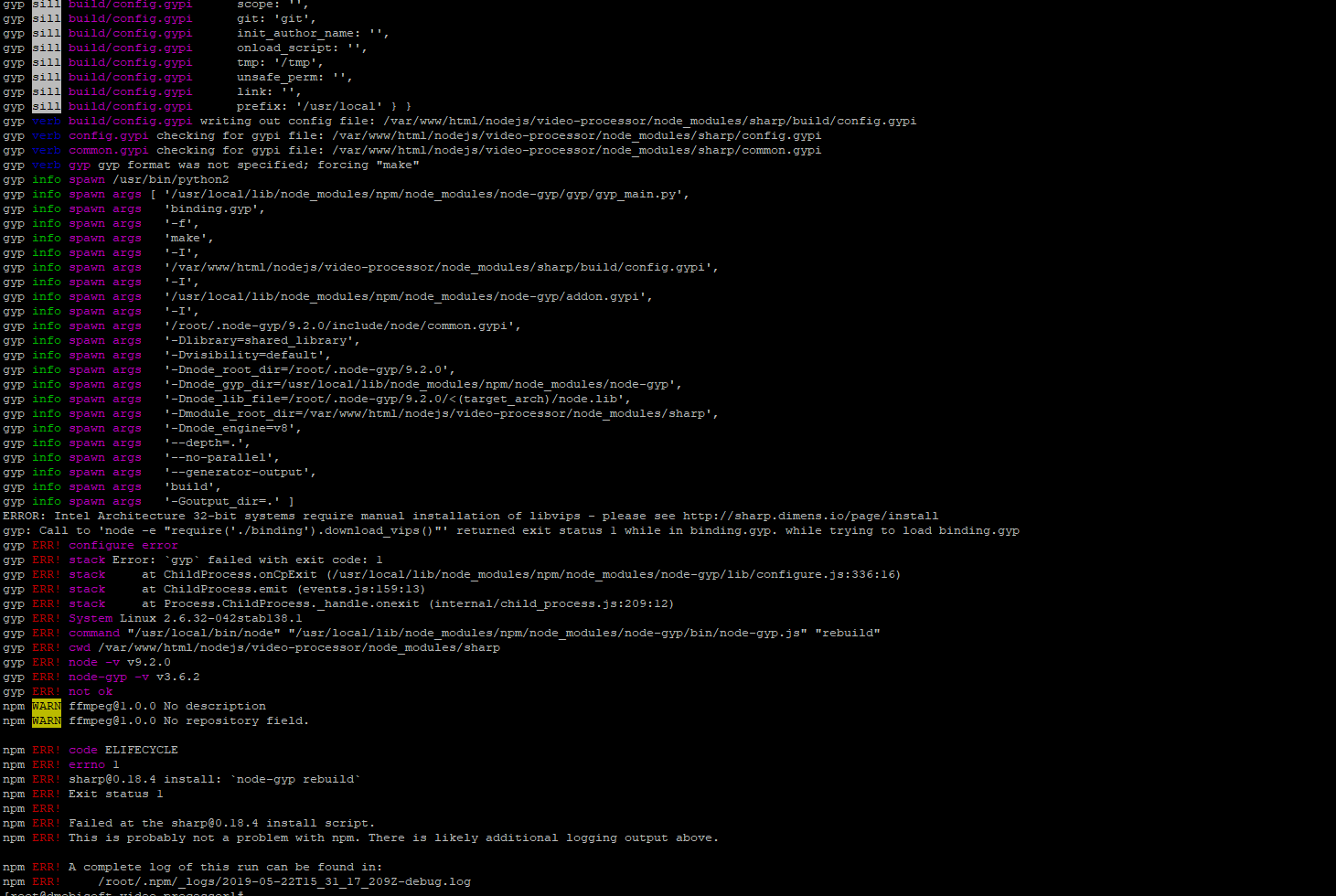 Cannot install sharp centos with vips-8.7.2 ready installed · Issue #1714 · lovell/sharp · GitHub