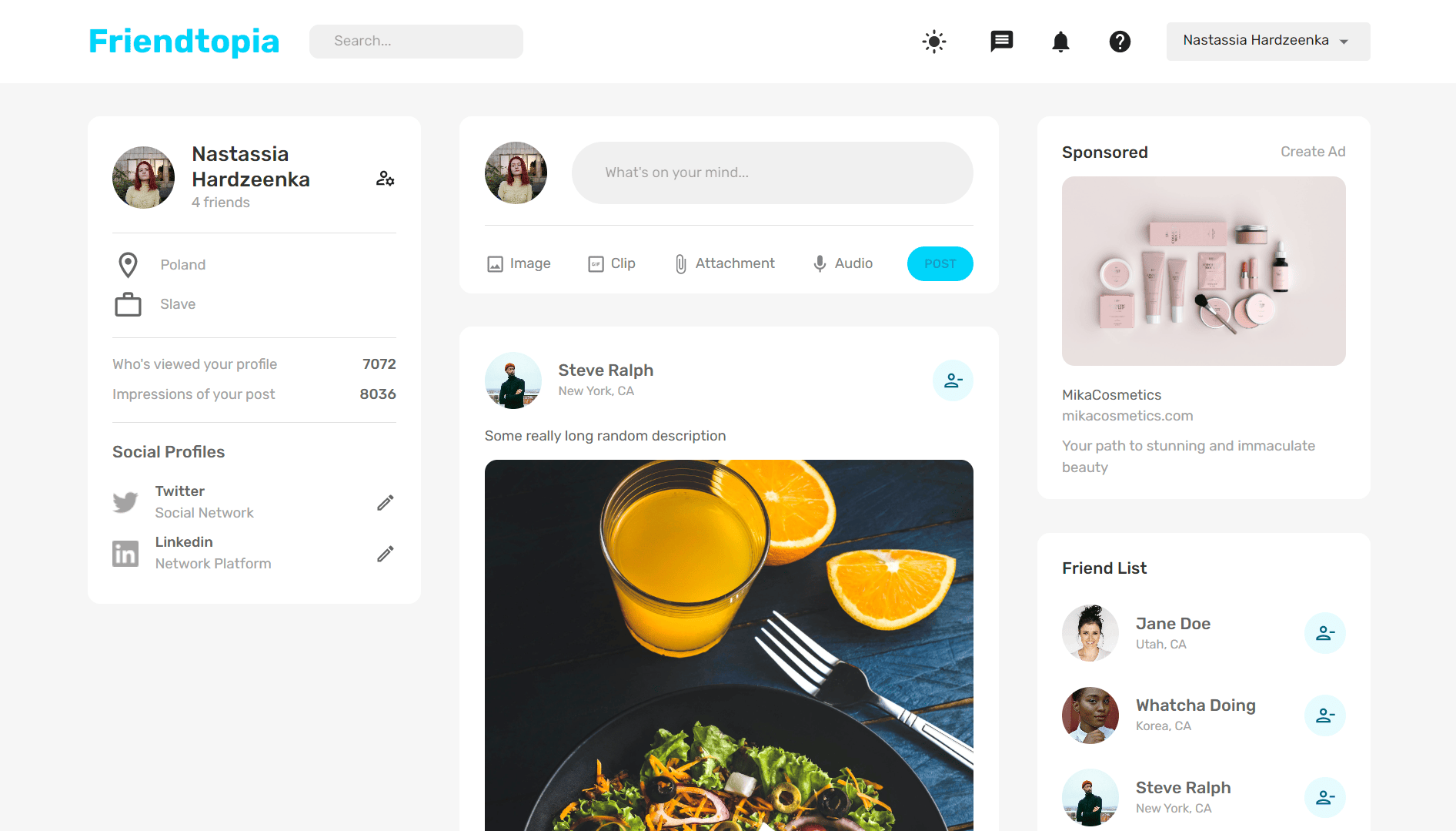 GitHub - nastassia-h/friendtopia-social-app: Fullstack MERN Social App