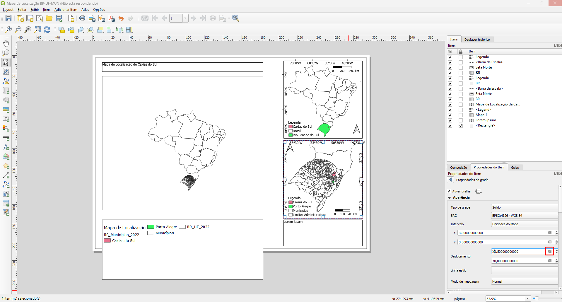 Changing layout grid offset freezes the entire aplication · Issue #54251 · qgis/QGIS · GitHub