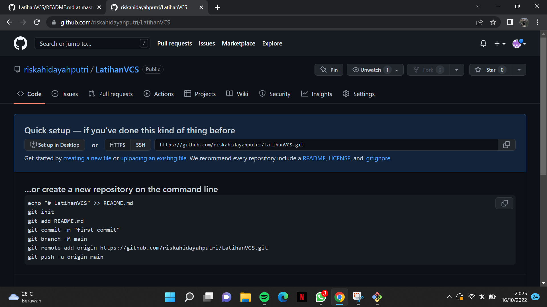 GitHub - riskahidayahputri/LatihanVCS
