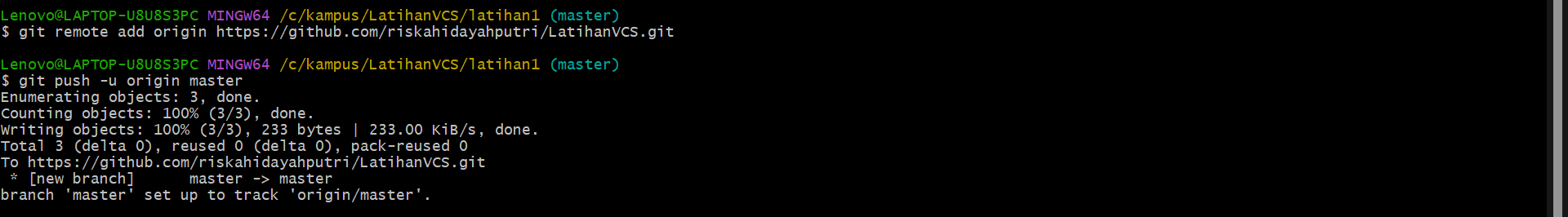 GitHub - riskahidayahputri/LatihanVCS