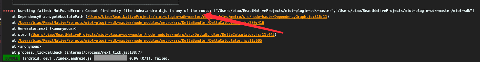 新版RN工程Demo 运行报错 缺少index.android.js · Issue #277 · MiEcosystem/miot-plugin-sdk · GitHub