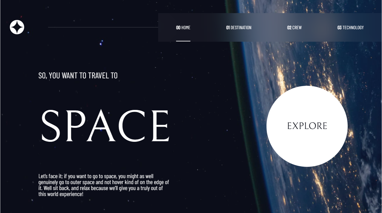 GitHub - GeissonChagas/space-tourism-website: Desafio de website no frontend mentor