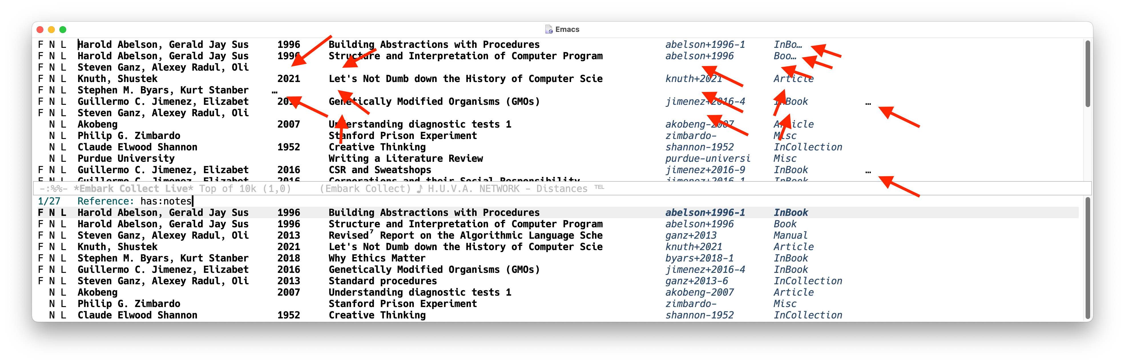 Embark Snapshots Do Not Include All Data · Issue 504 · Emacs Citarcitar · Github