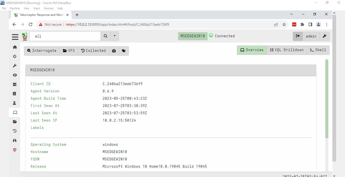Not able to get the Agent Name in version 0.6.9 · Issue #2836 · Velocidex/velociraptor · GitHub