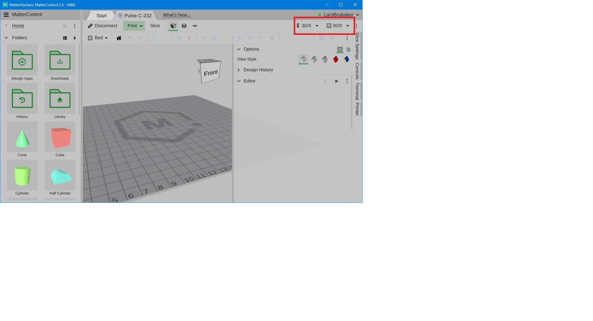 Hotend Temperature · Issue 3655 · Matterhackers Mattercontrol · Github