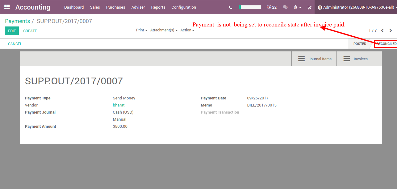 Payment Is Not Being Set To Reconcile State In Any Circumstances · Issue 19681 · Odoo Odoo · Github