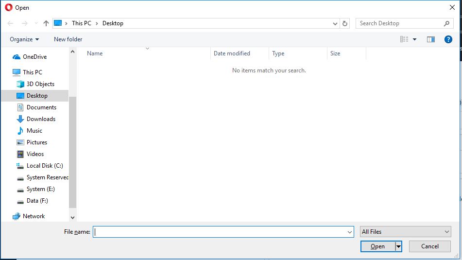 Suggestion: use default Windows 10 open file dialog. · Issue #4457 ...