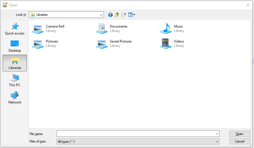 Suggestion: use default Windows 10 open file dialog. · Issue #4457 ...