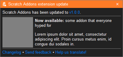 Improvements on the update notification modal · Issue #1146 ...