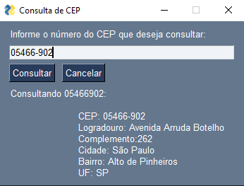 GitHub - Izabel-Cristina/Consulta-de-CEP