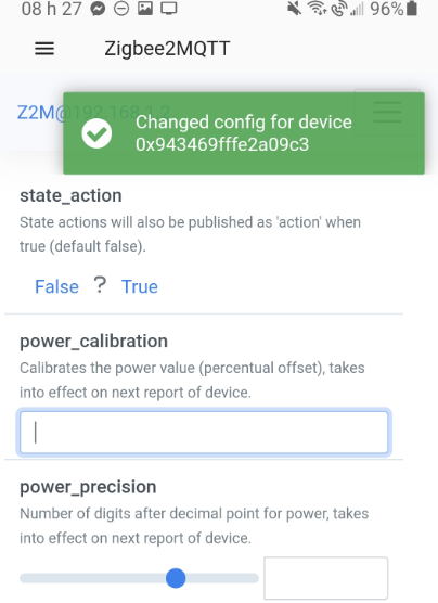 [Bug]: Clicking any field in ''settings (specific)'' tab of a device create an unwanted line in ...