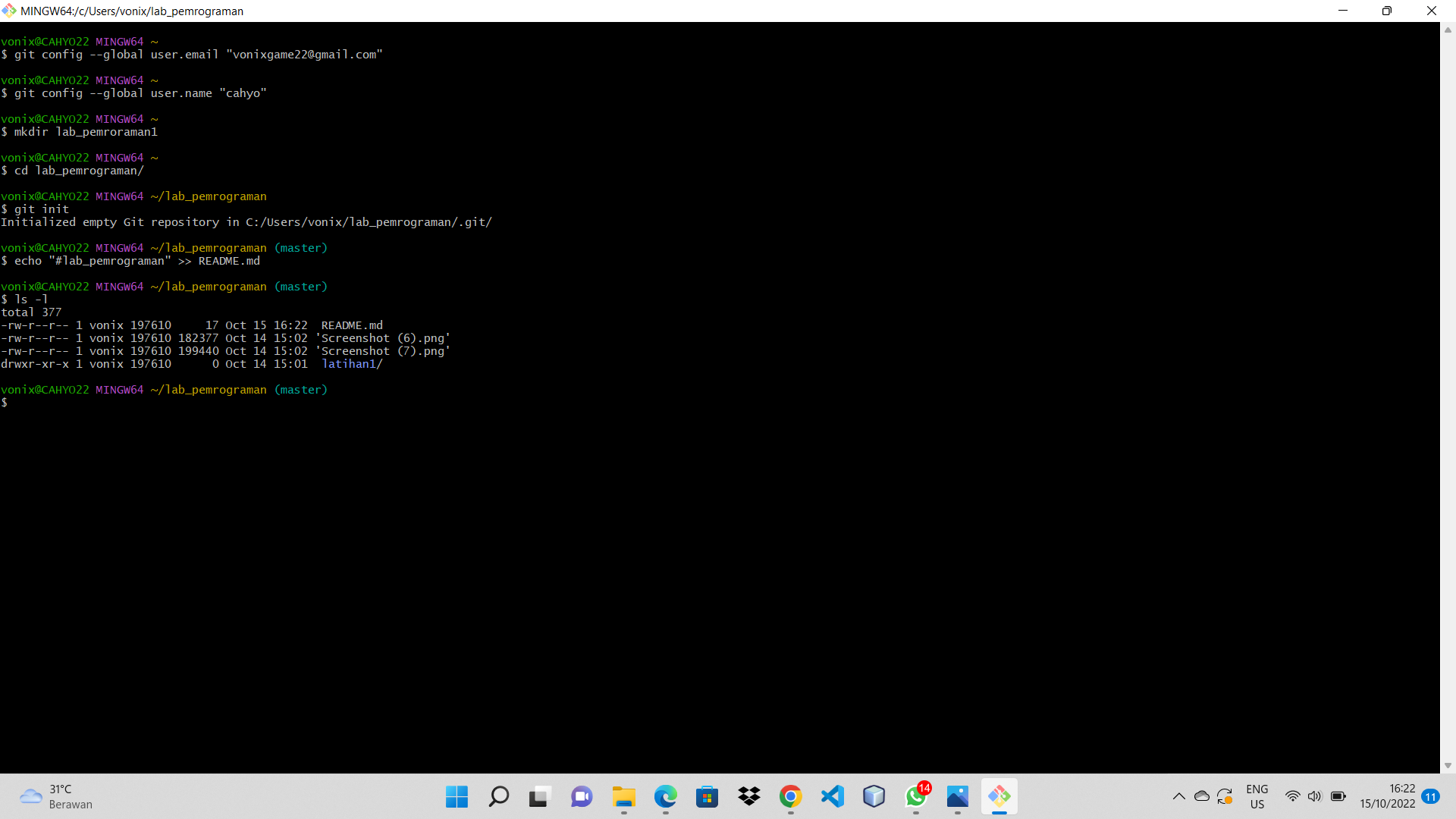 GitHub - MohAzmii04/latihan1