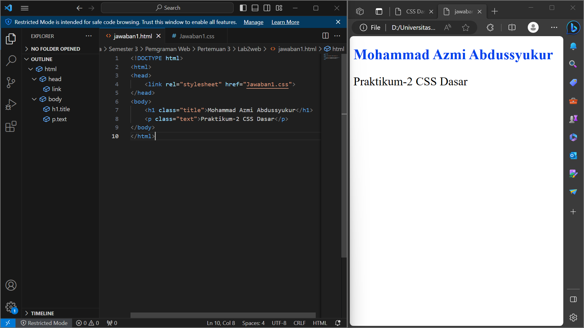 GitHub - MohAzmii04/Lab2web