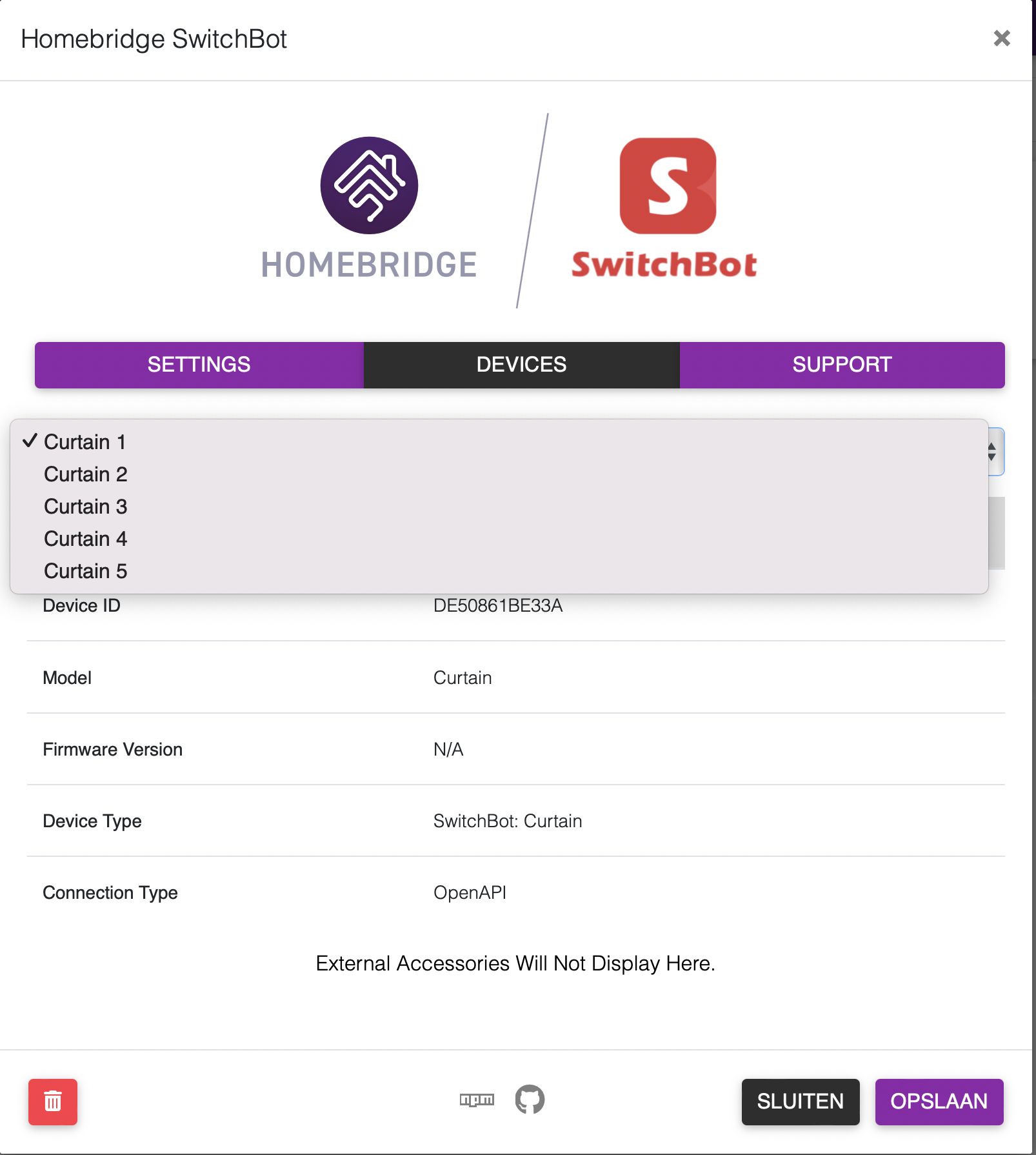 Support Request: How to hide curtain light sensors in HomeKit & setting other parameters · Issue ...