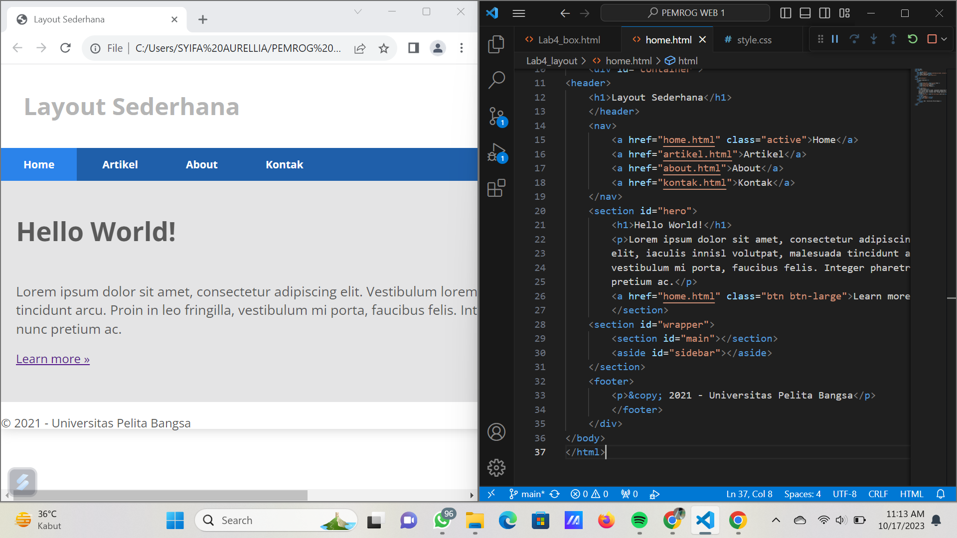 GitHub - namasayafrans/Lab4Web