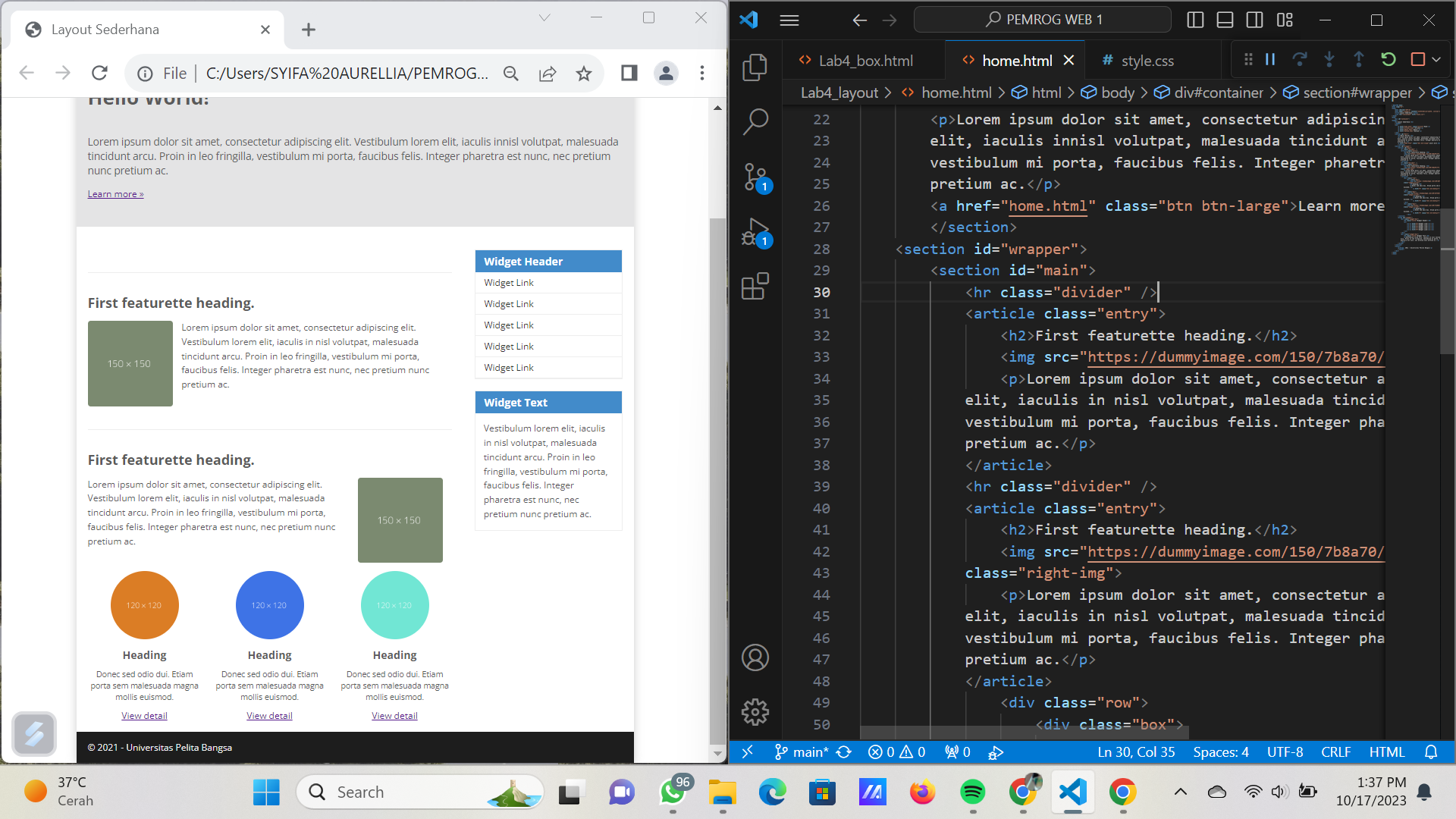 GitHub - namasayafrans/Lab4Web