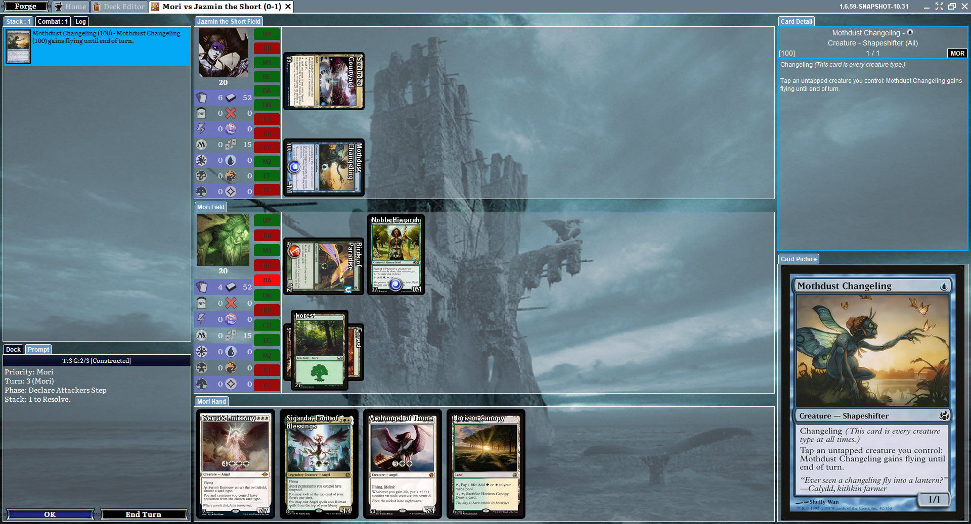 AI uses Mothdust Changeling ability inappropriately · Issue #4053 · Card-Forge/forge · GitHub