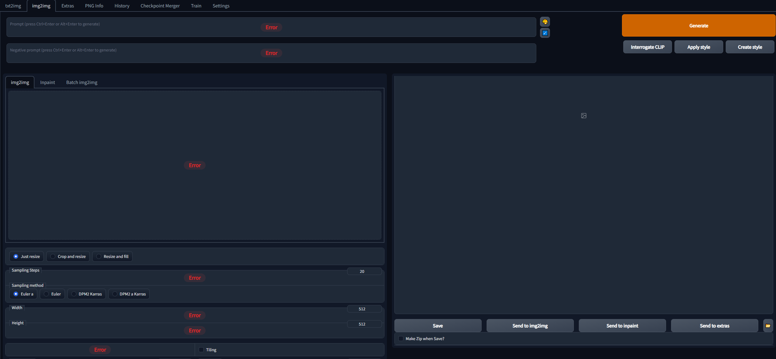 WebUI crashes when using Send to img2img · Issue #2712 · AUTOMATIC1111/stable-diffusion-webui ...