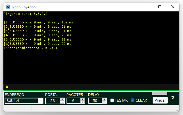 GitHub - byagc/pingport: Ping para porta via sockets