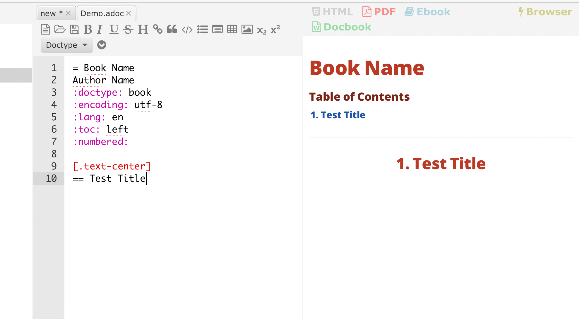 Hello How To Center The Title Issue 562 Asciidocfx AsciidocFX Hello How To Center The Title Issue 562 Asciidocfx AsciidocFX