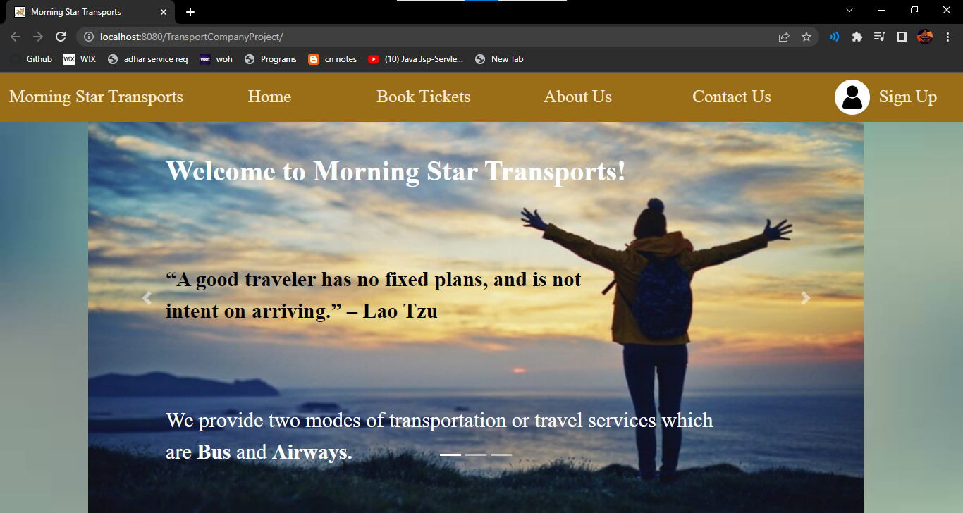 GitHub - Abhishek-Epili/Transport-Company-Project: Here is a project ...