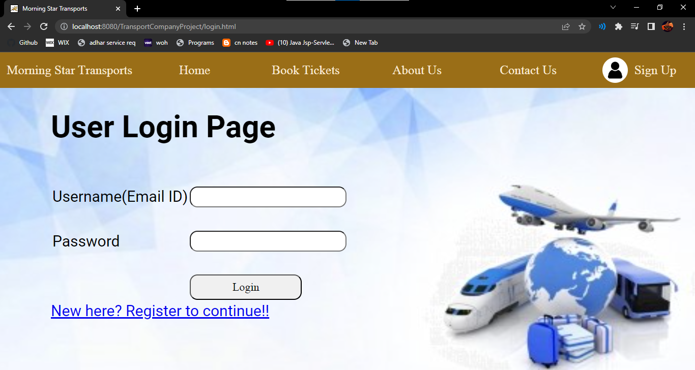 GitHub - Abhishek-Epili/Transport-Company-Project: Here is a project ...