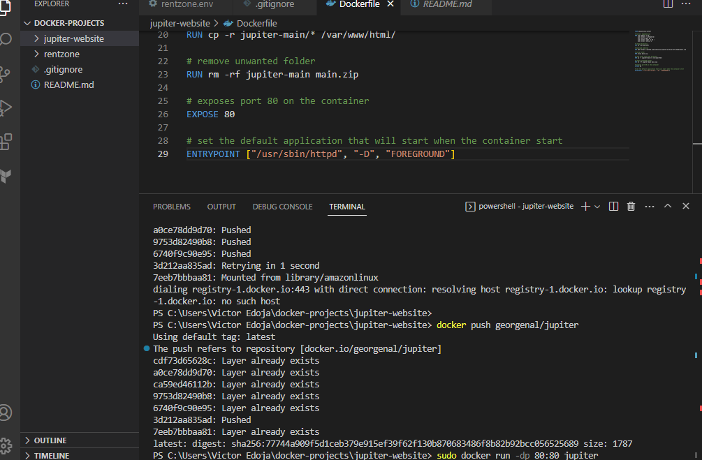 Github Georgeonalo Docker Projects
