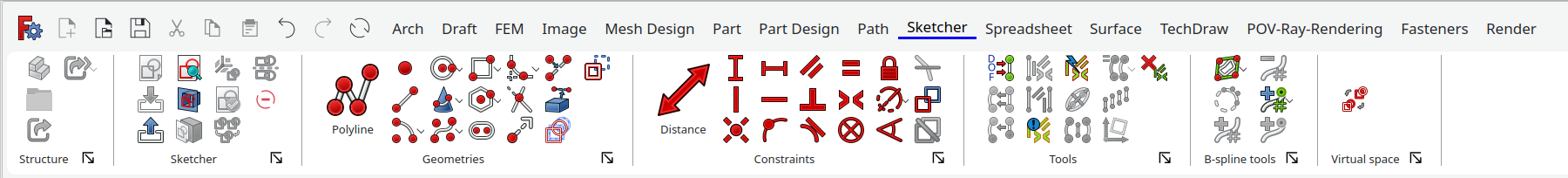 Ribbon Ui Missing Short Name For Commands · Issue 10639 · Freecad 4112
