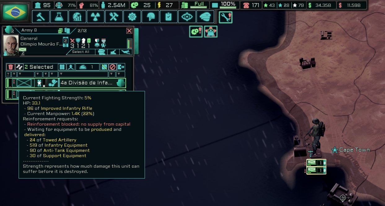 Country BRAZIL- Troops without supplies · Issue #1133 · TNODevs/TNO-Bug-Tracker · GitHub