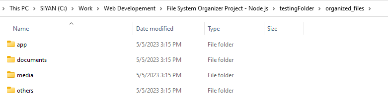 GitHub - AbhishekSinghDev/File-System-Organizer: Made in node js