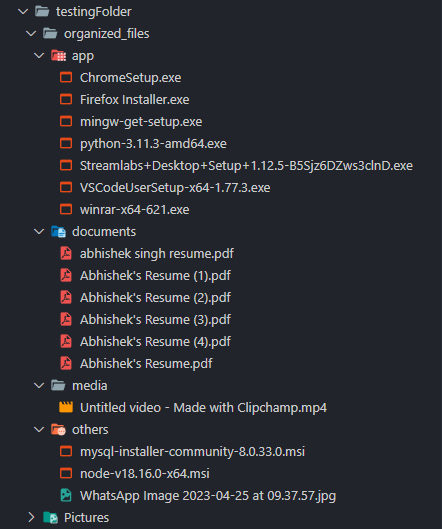 GitHub - AbhishekSinghDev/File-System-Organizer: Made in node js