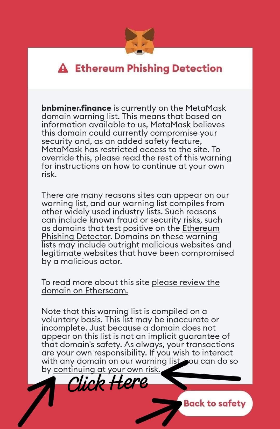 [Legitimate Site Blocked] bnbminer.finance · Issue #8850 · MetaMask/eth-phishing-detect · GitHub