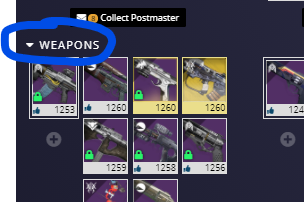 Weapons not showing · Issue #6420 · DestinyItemManager/DIM · GitHub