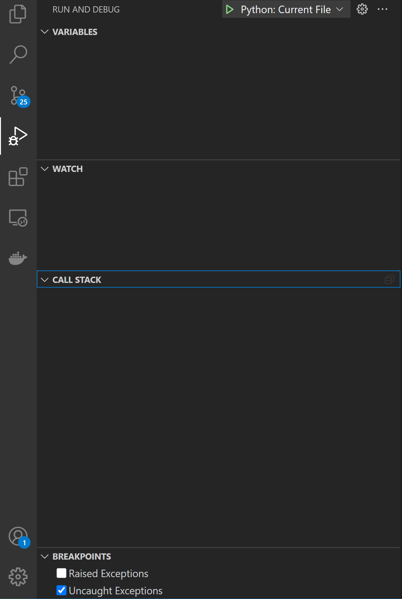 Hidden by default `Watch` and `Call Stack` in debugger tab · Issue #127348 · microsoft/vscode ...