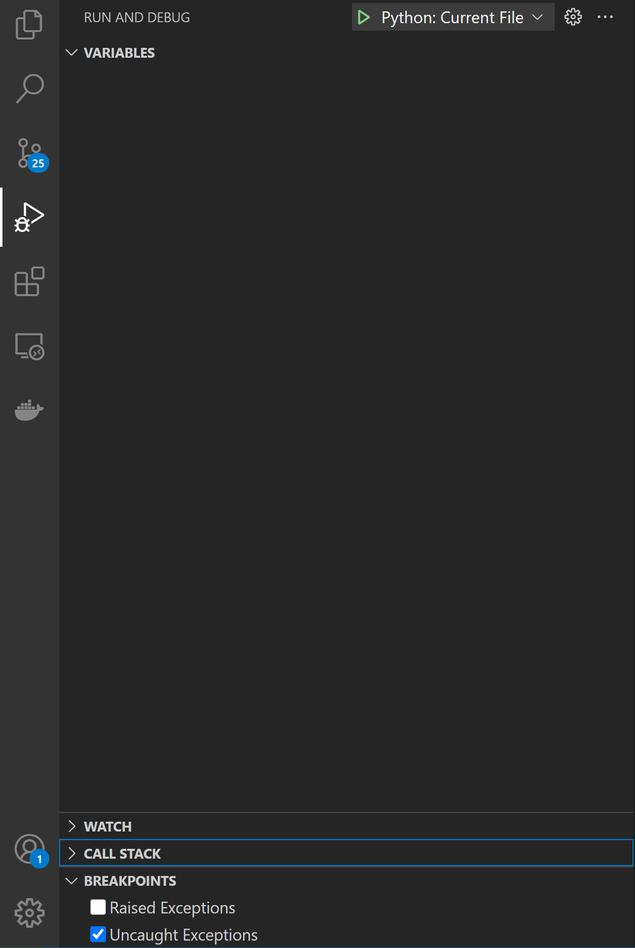 Hidden by default `Watch` and `Call Stack` in debugger tab · Issue ...
