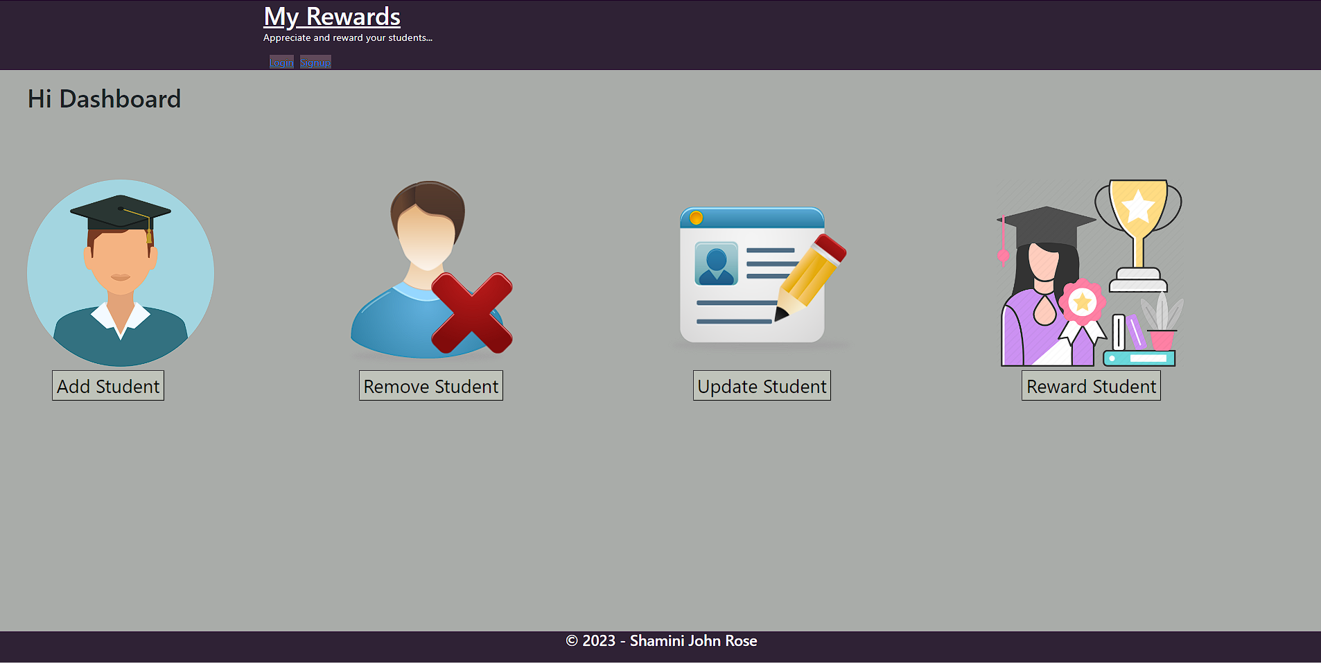 GitHub - SJohnRose/My-Reward: A Student Rewards System developed as an ...