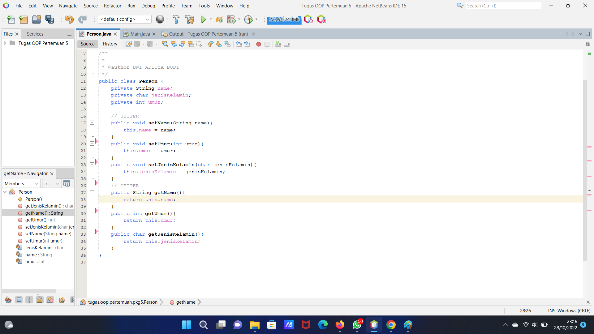 GitHub - adityabudi09/TugasPBOPertemuan5