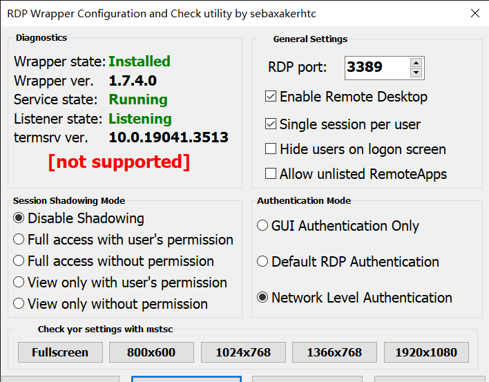 Windows 10 Release Preview Build 19041 3513 Need Support · Issue 2344 · Stascorp Rdpwrap · Github